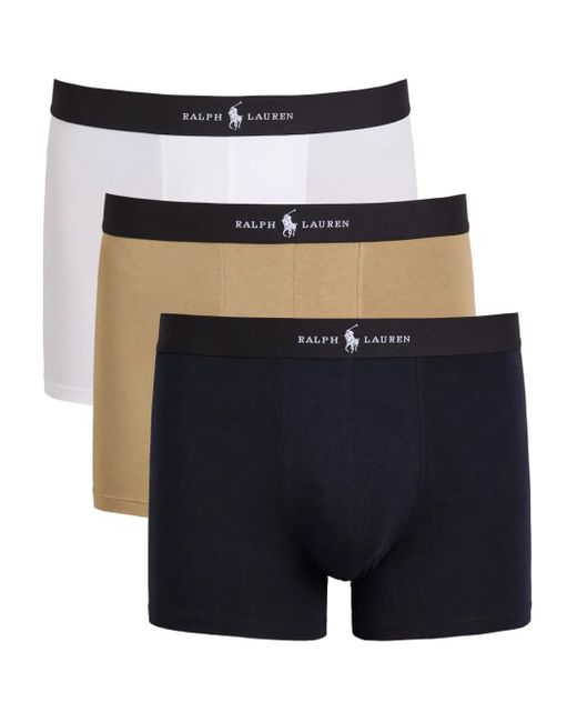 Polo Ralph Lauren Logo-Waistband Boxers (Pack Of Three) in Blue for Men ...