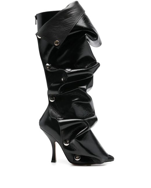 Y. Project 110Mm Snap Boots in Black | Lyst