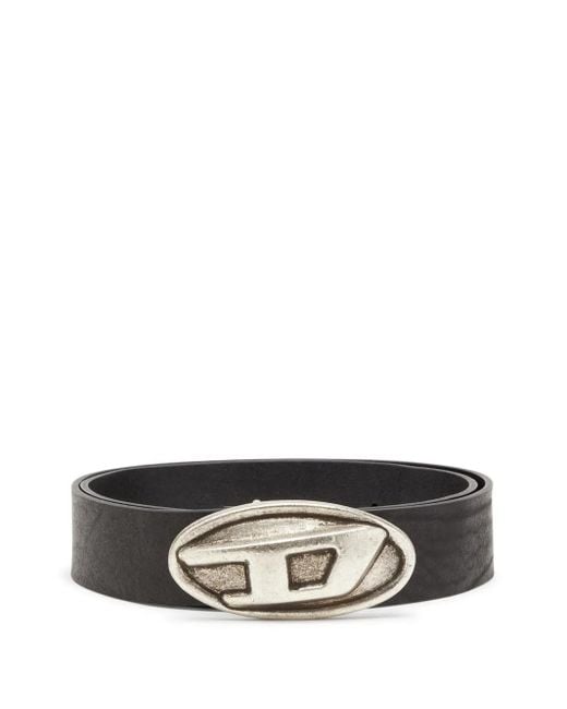 DIESEL B-Double D Belt in White for Men | Lyst UK