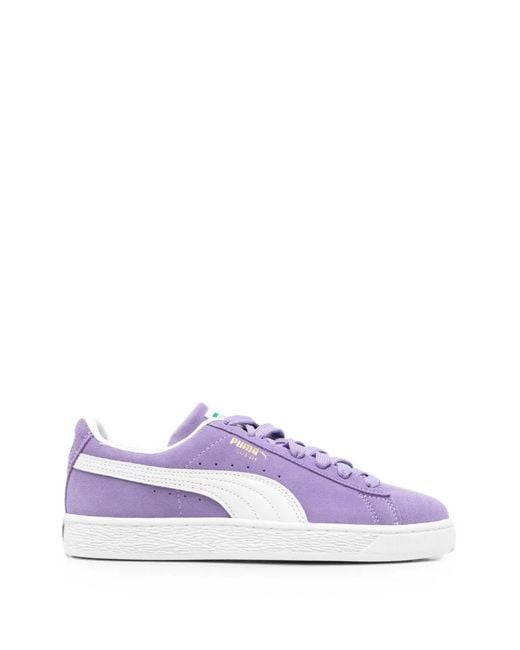 PUMA Suede Classic Lace-Up Sneakers in Purple | Lyst UK