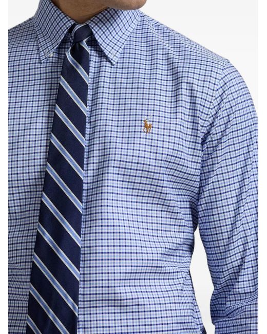 Polo Ralph Lauren Check Pattern Shirt in Blue for Men | Lyst UK