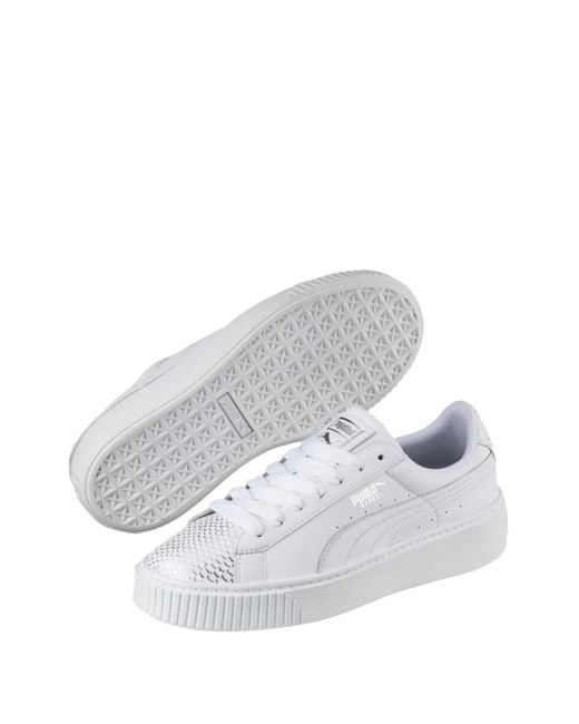 PUMA Platform Ocean Sneakers in White | Lyst UK