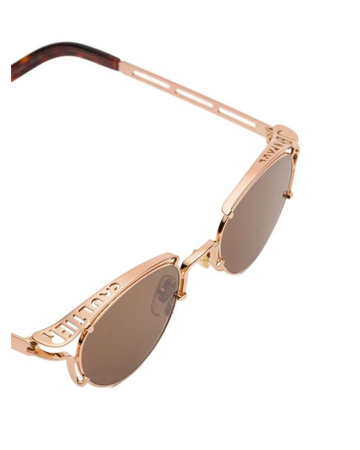 Jean Paul Gaultier Pilot-Frame Sunglasses in Metallic | Lyst UK