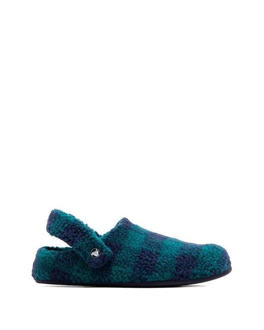 Crocs™ Checked Slippers in Blue | Lyst UK