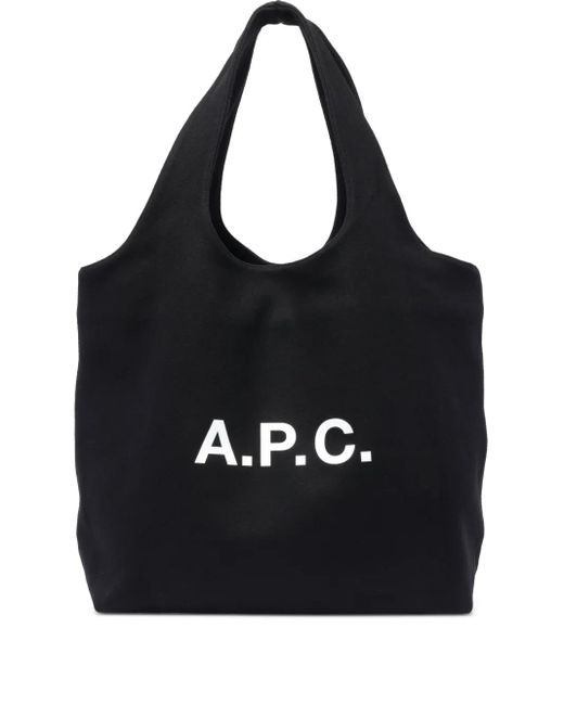 A.P.C. Small Ninon Tote Bag in Black for Men | Lyst UK