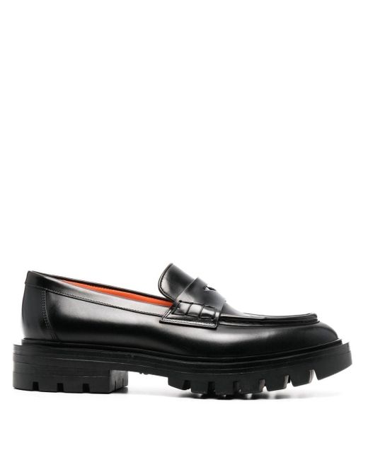 Santoni Loafer mit Profilsohle in Schwarz | Lyst AT Santoni Loafer mit Profilsohle in Schwarz | Lyst AT