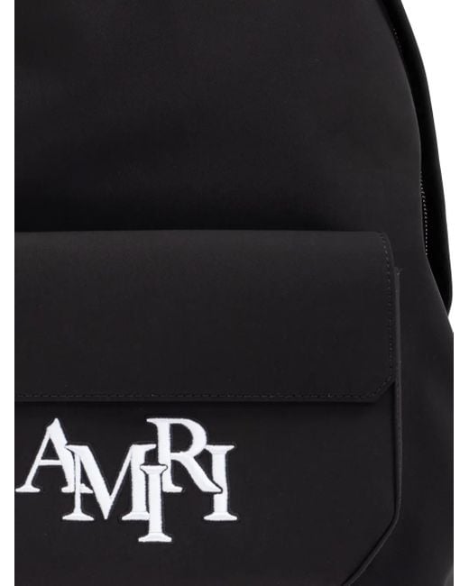 Amiri Logo-Embroidered Backpack in Black for Men | Lyst