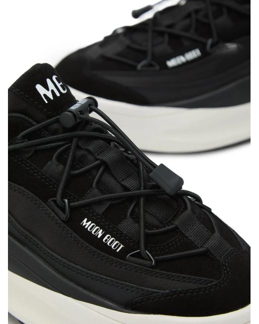Moon Boot Logo-Embellished Platform Sneakers in Black | Lyst UK