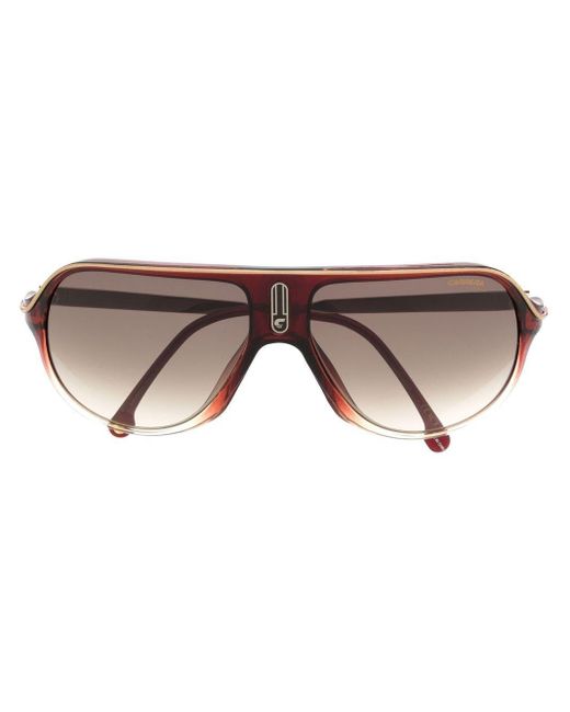 Carrera Safari65n Round Frame Sunglasses In Brown For Men Lyst