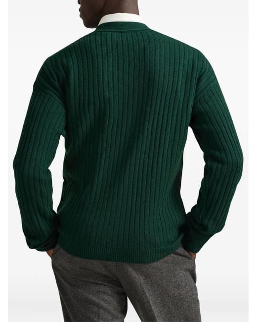 Polo Ralph Lauren Long Sleeve-Cardigan in Green for Men | Lyst UK