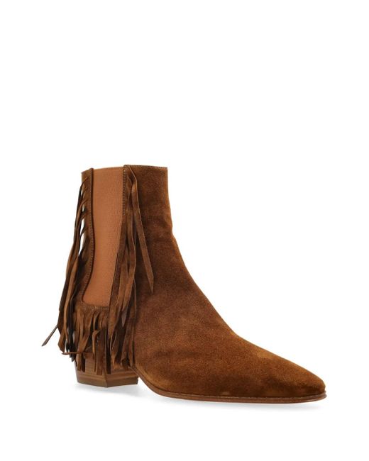 Casadei 50Mm Beat Boots in Brown | Lyst