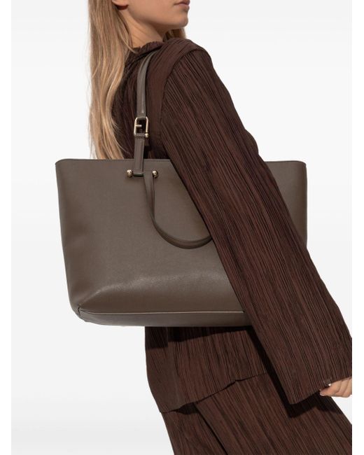 Furla Duetto Tote Bag in Brown | Lyst