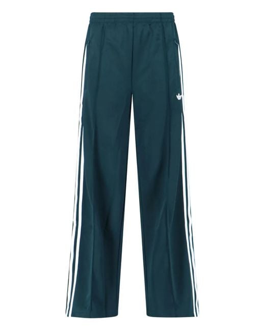 adidas Logo-Detail Trousers in Blue | Lyst UK