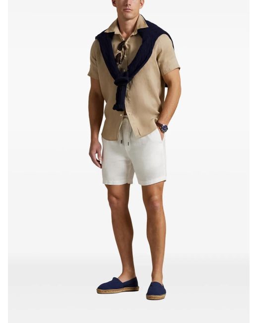 Polo Ralph Lauren Linen Shirt in Natural for Men | Lyst