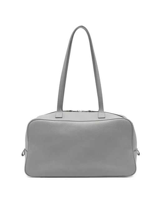 Balenciaga Medium Carrie Bowling Shoulder Bag in Gray | Lyst