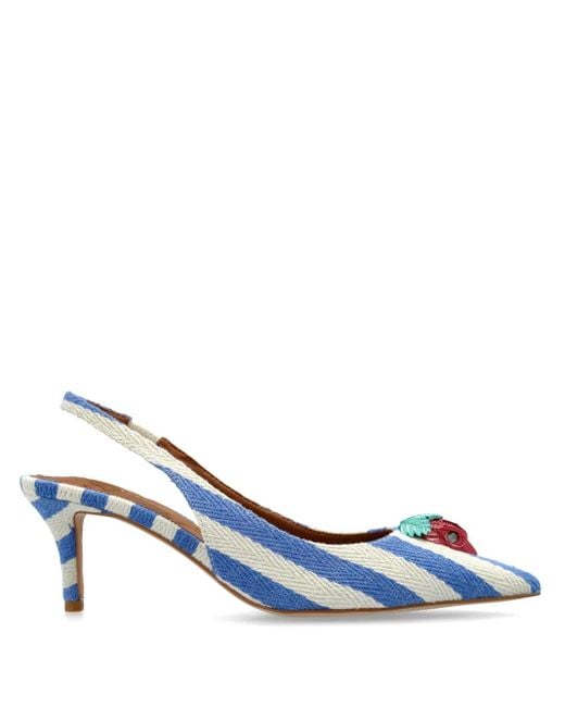Kurt Geiger 60Mm Belgravia Pumps in Blue | Lyst