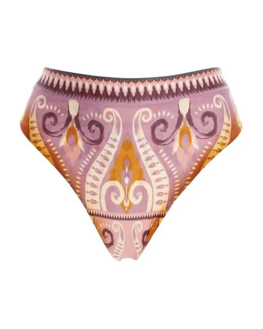 Agua Bendita Penelope Reversible Bikini Bottoms in Pink | Lyst UK