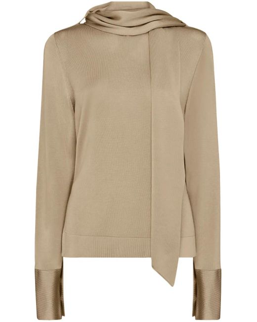 Galvan London Ida Top in Natural | Lyst