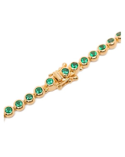 Missoma Tennis Bracelet in Green | Lyst