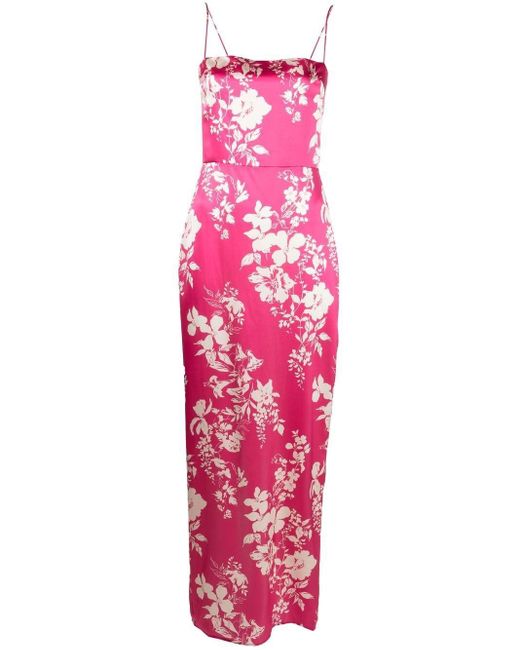 Reformation Floral-print Silk Midi Dress in Pink | Lyst Reformation Floral-print Silk Midi Dress in Pink | Lyst