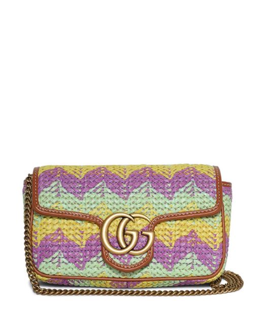 Gucci Small Gg Marmont Shoulder Bag in Gray | Lyst