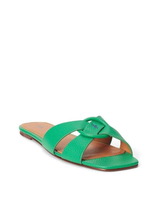 Polo Ralph Lauren Polo Pony Sandals in Green | Lyst