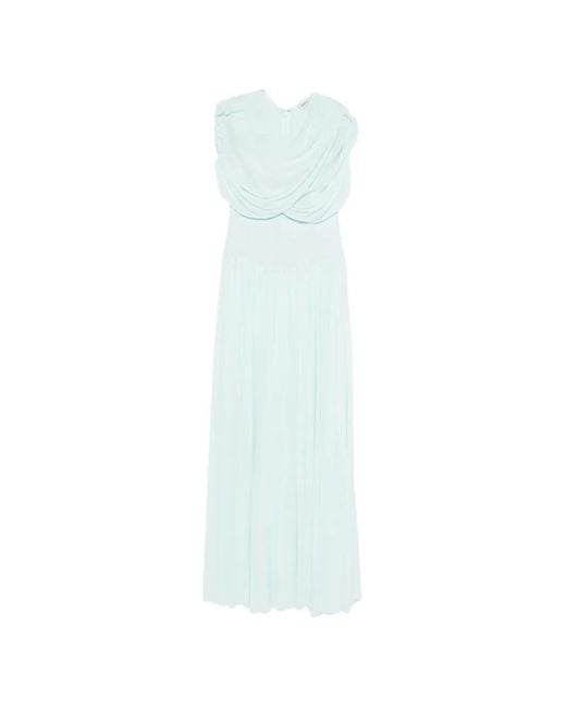 Jonathan Simkhai Draped-Detail Maxi Dress in White | Lyst UK