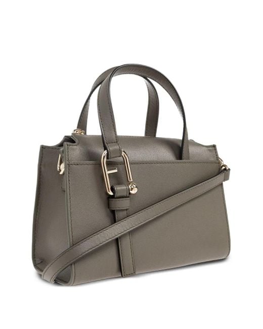 Furla Nuvola S Leather Tote Bag in Metallic | Lyst