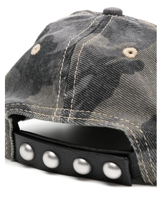 FIVE CM Logo-Studs Cap in Gray for Men | Lyst