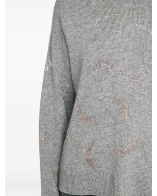Zadig & Voltaire Markuz Wings-Detail Sweater in Grey | Lyst UK
