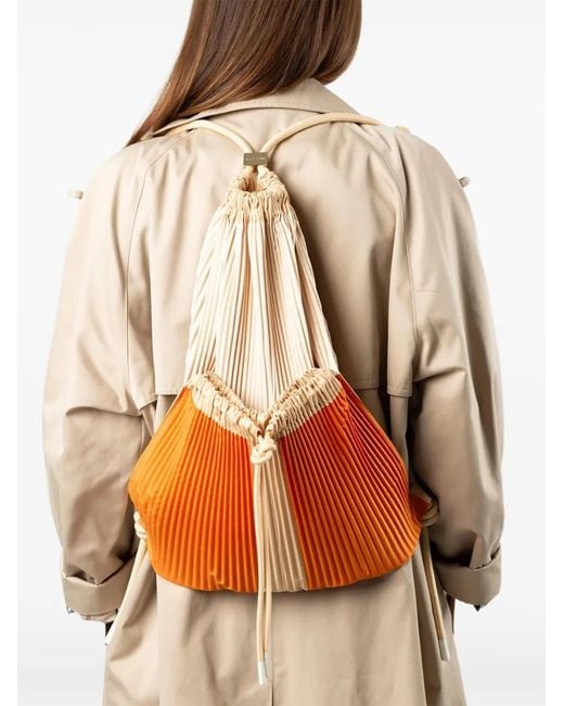 MULTITUDES BAGS Nanda Backpack in Orange | Lyst