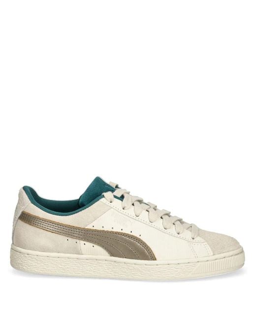 PUMA Play Loud Suede Sneakers in Natural | Lyst