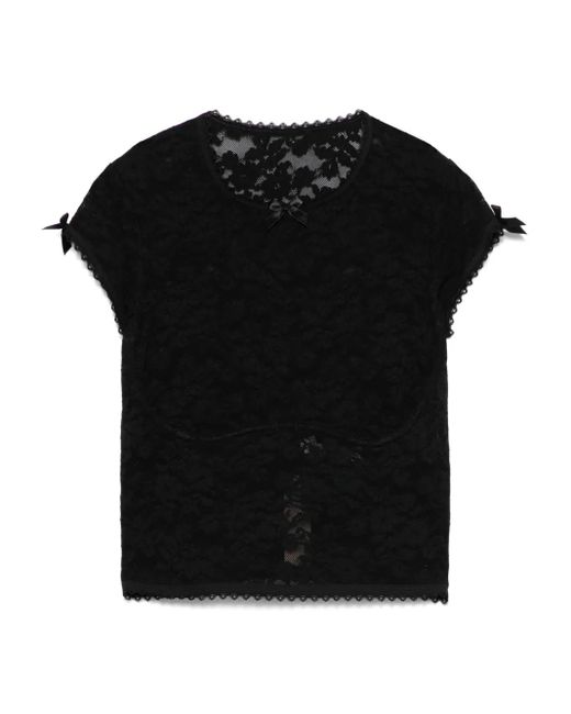 Agent Provocateur Frankie Pajama Top in Black | Lyst