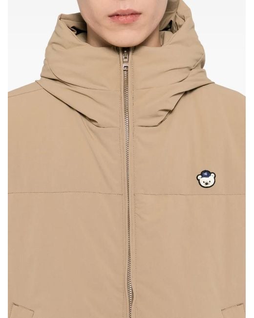 Chocoolate X Russell Athletic Puffer Jacket in Natural for Men | Lyst UK