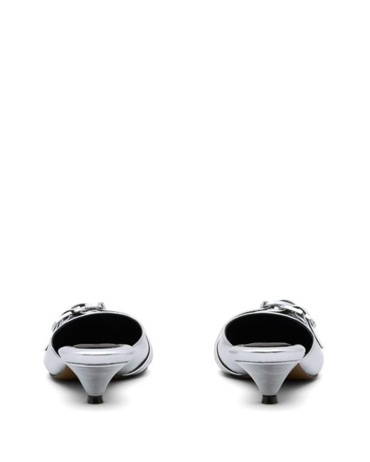 Marc Jacobs 35Mm The Emma Kitten Mules in White | Lyst