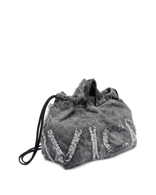 Vic Matié Brushed-Effect Toe Bag in Gray | Lyst