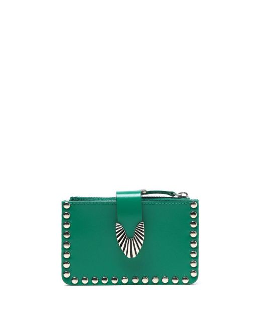 Toga Studded Wallet in Green | Lyst