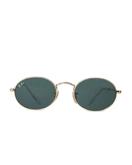 Ray-Ban Oval-Frame Sunglasses in Green | Lyst UK