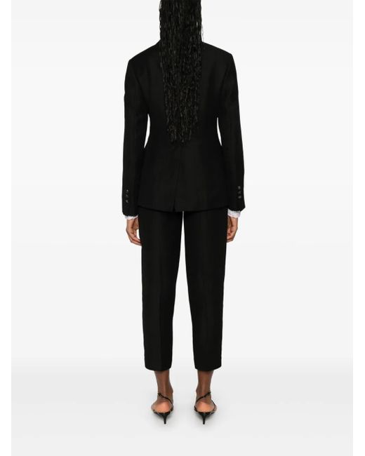 Tela Double-Breasted Suit in Black | Lyst