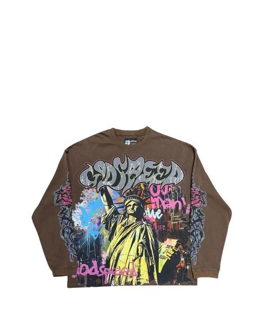 Godspeed Vandal /S Thermal T-Shirt in Brown for Men | Lyst UK