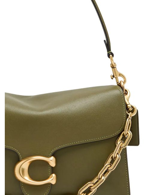 COACH Tabby Chain Shoulder Bag in Metallic | Lyst