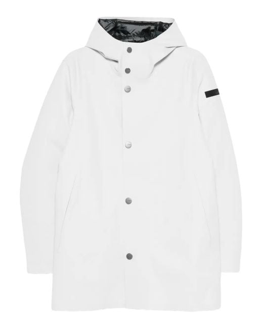 Rrd Logo-Detail Padded Coat in White for Men | Lyst UK