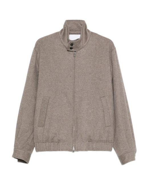 Cellar Door Zip-Front Welt-Pocket Jacket in Brown for Men | Lyst UK