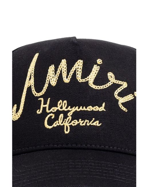 Amiri Five-Panel Cotton Twill Cap in Black for Men | Lyst UK
