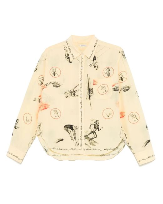 Bode Games Shirt in Natural | Lyst