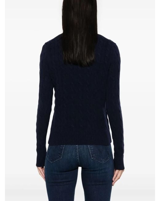 Polo Ralph Lauren Cable-Knit Sweater in Blue | Lyst