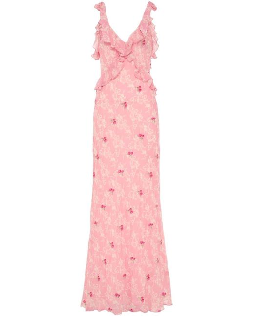 LoveShackFancy Orcene Maxi Dress in Pink | Lyst