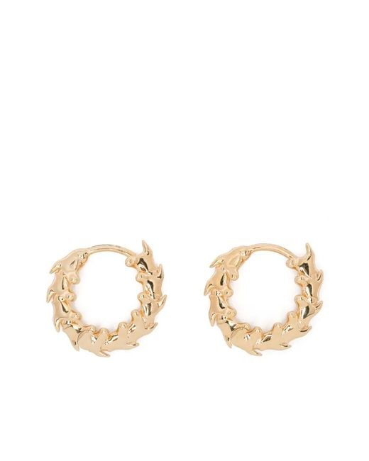 Shaun Leane Mini Serpent's Trace Hoop Earring in Metallic | Lyst