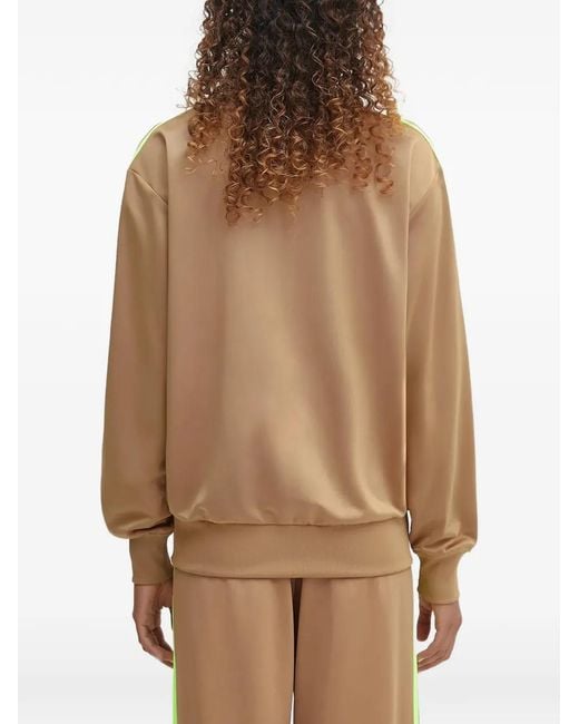 adidas Firebird Adicolor Track Jacket in Brown | Lyst UK