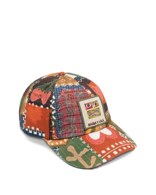 Bimba Y Lola Travellers Patchwork Baseball Cap in Brown | Lyst UK